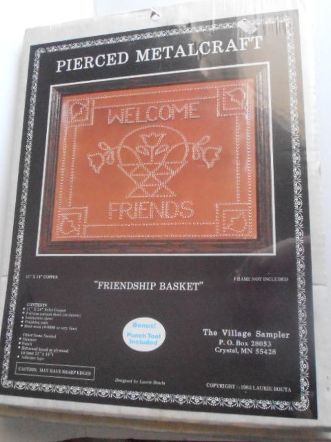 The Village Sampler-pierced Metalcraft, Punched Copper Kit - Etsy