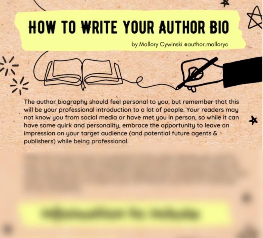 PDF: How to Write Your Author Biography | Writer Help, Book Publishing ...