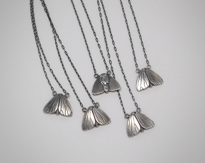 Moth Necklace - Etsy