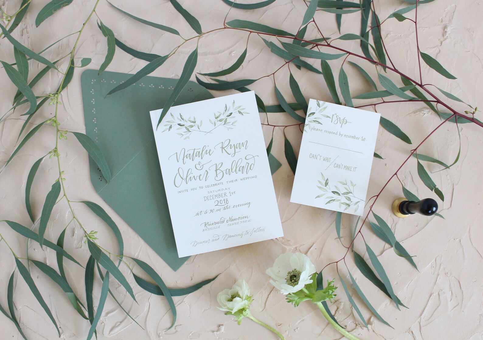 Green Leaf Invite, Green Leaves, Green Wedding, Green Leaf, Green ...