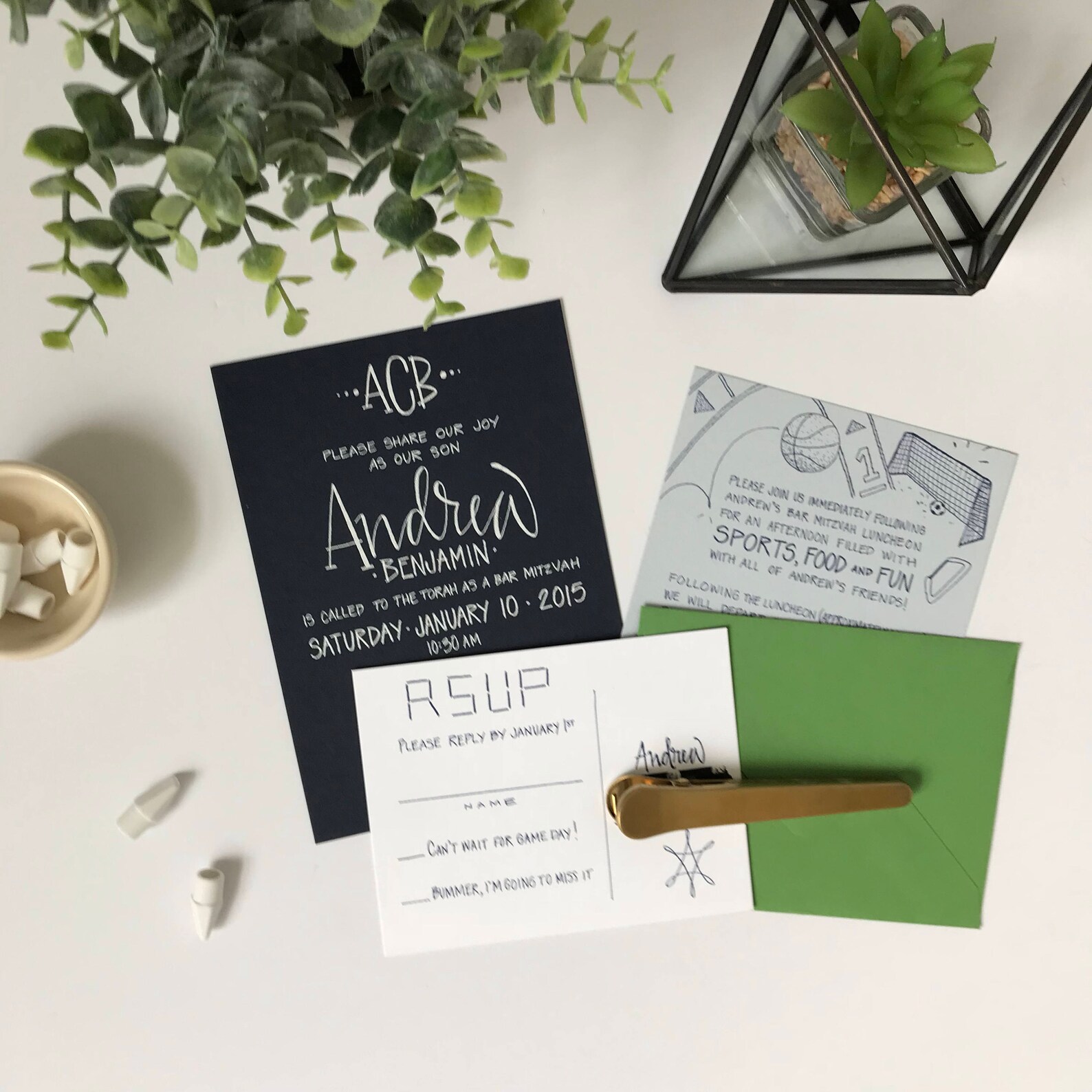 Sports Bar Mitzvah Invitation . Navy Bar Mitzvah Invitation . Boy ...