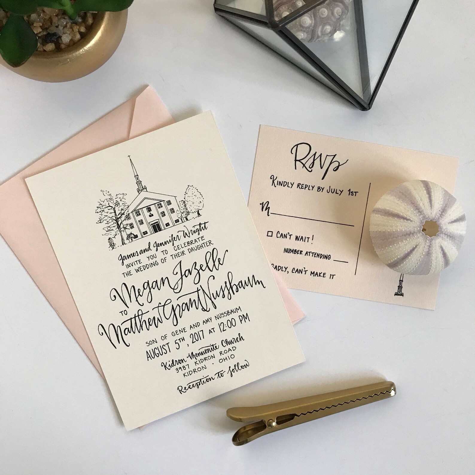 Art With Invitation, Hand Drawn, Invitation Art, Custom Illustrated ...