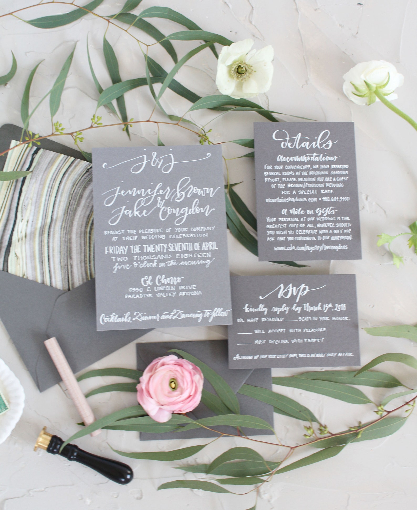 Gray Wedding Invite, Grey Invitations, Diy Wedding, Grey Wedding, Gray ...