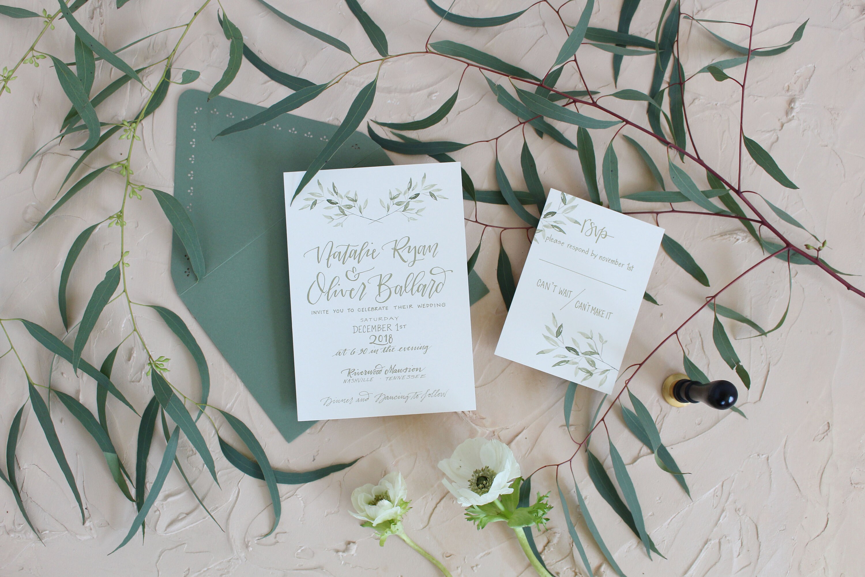 Green Leaf Invite, Green Leaves, Green Wedding, Green Leaf, Green ...