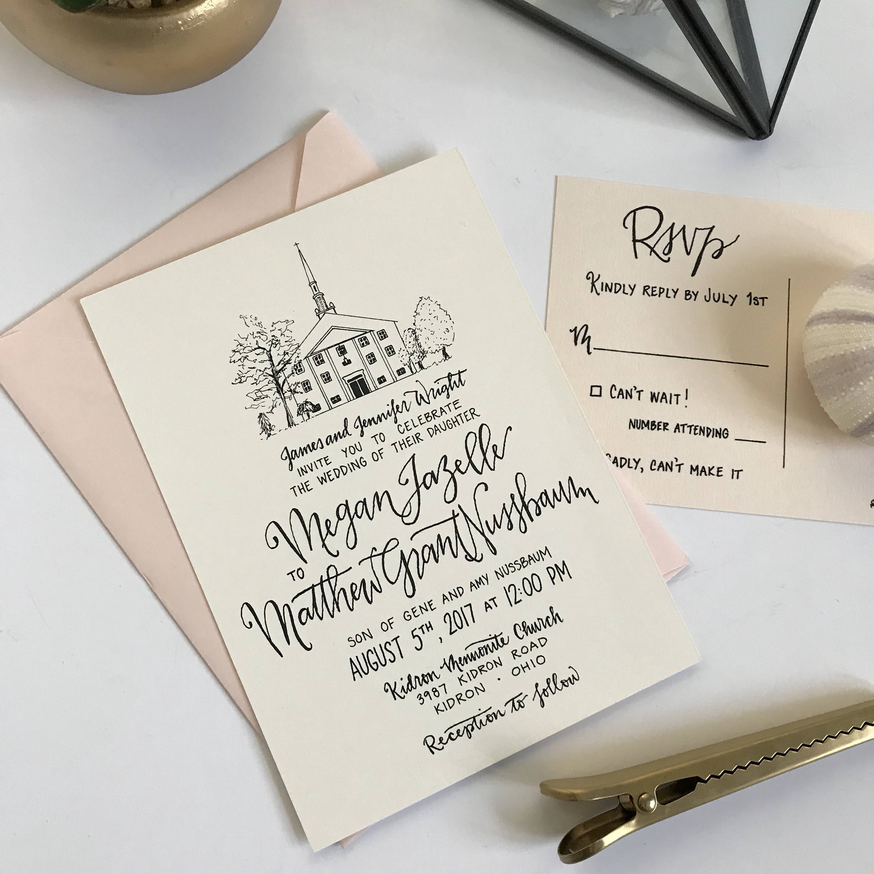 Art With Invitation, Hand Drawn, Invitation Art, Custom Illustrated ...