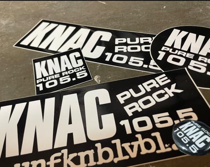 4 枚のヴィンテージ オリジナル レア「From Back in the Day」ステッカー!! さらに KNAC 105.5 ボタンも付いて ...