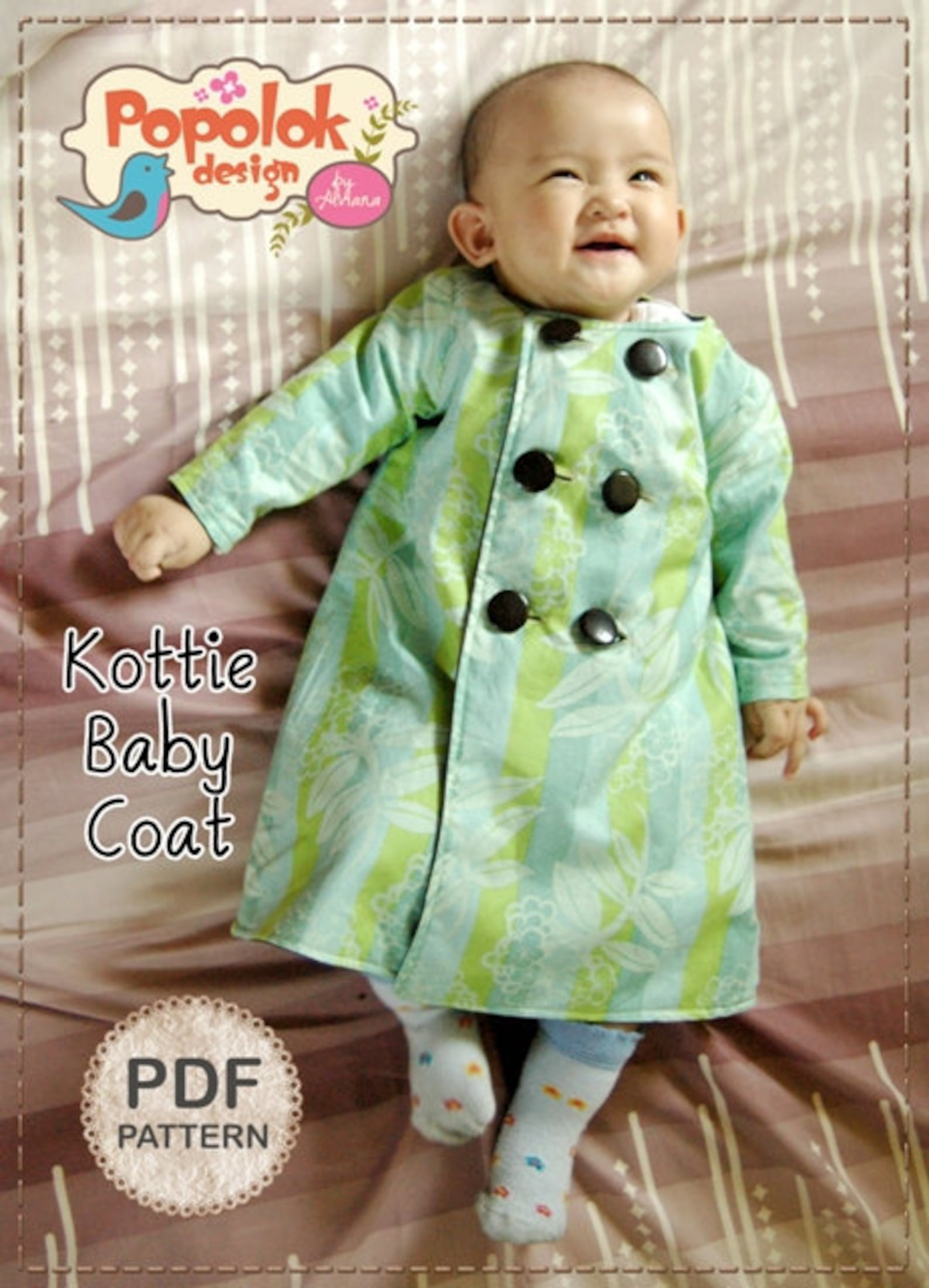 KOTTIE Baby Coat PDF Pattern & Tutorial - Etsy