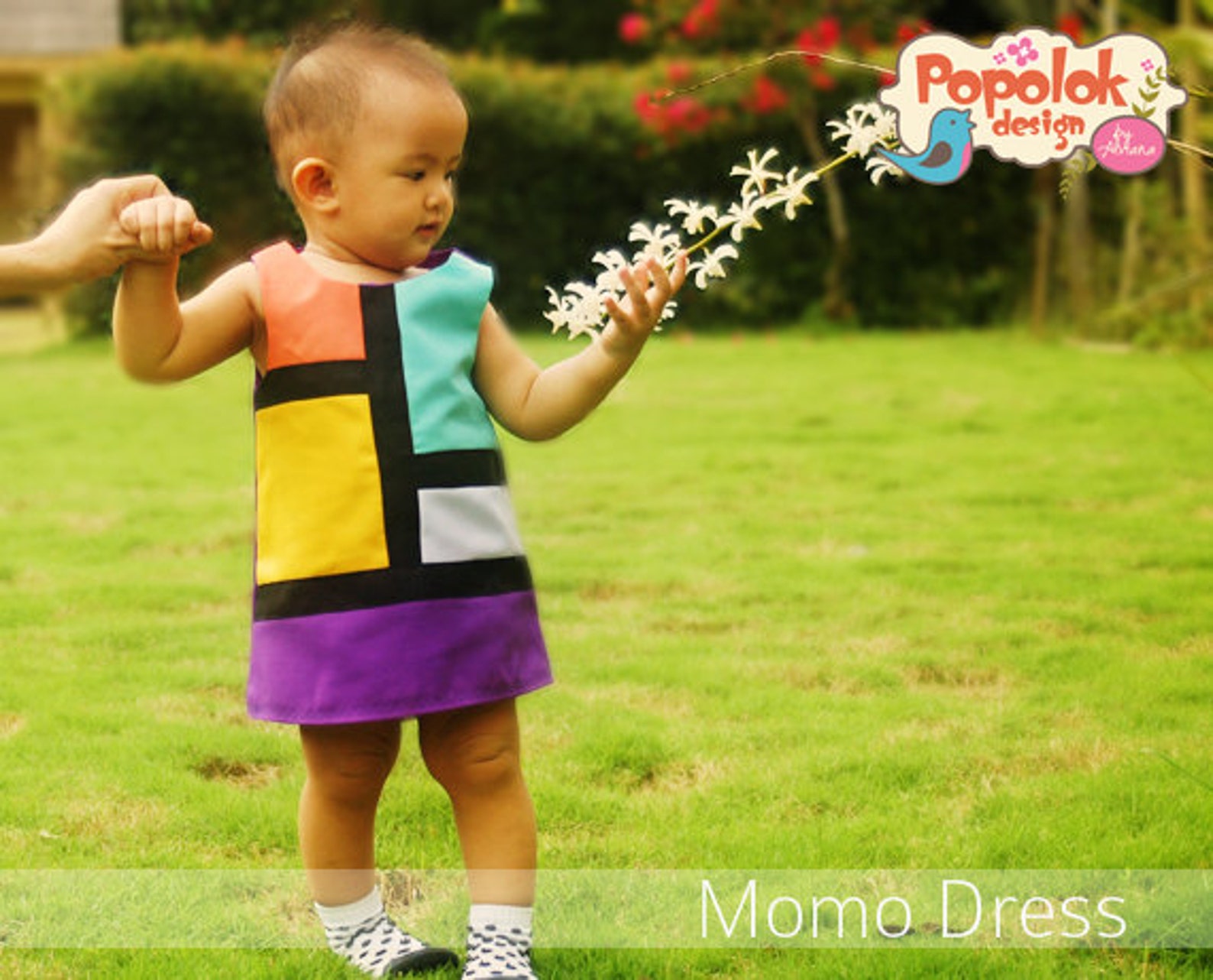 MOMO Dress PDF Pattern & Tutorial - Color Block Girl Dress - 8 Sizes ...