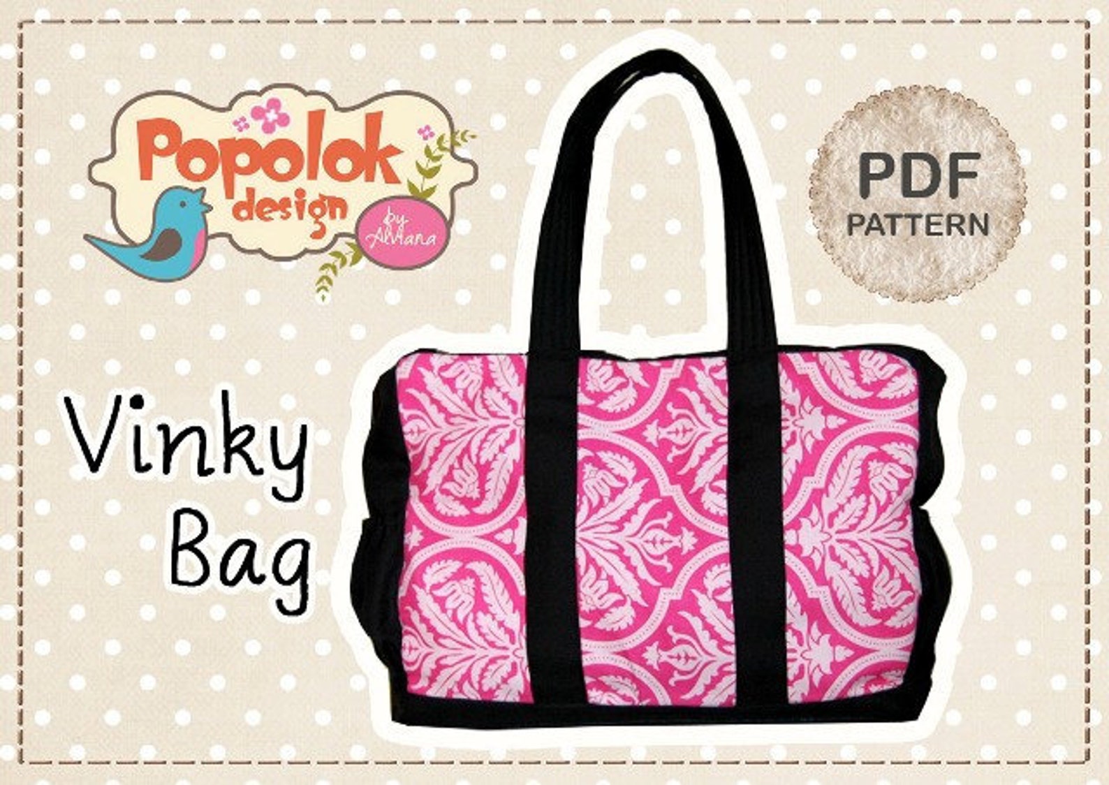 VINKY Bag PDF Pattern & Tutorial - Etsy