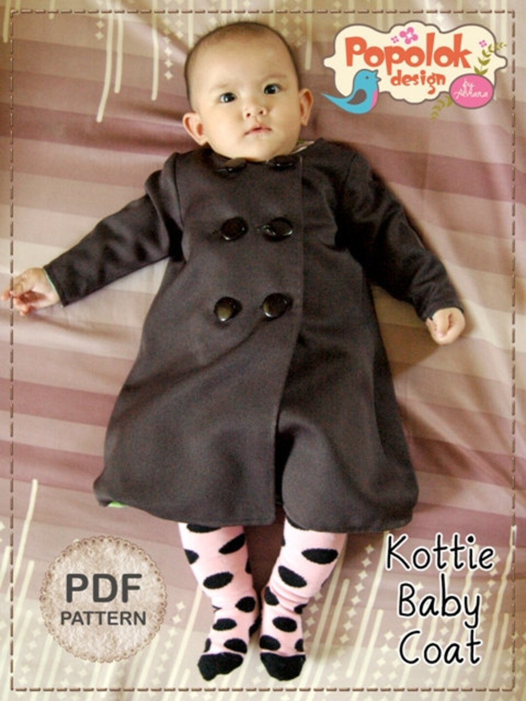 KOTTIE Baby Coat PDF Pattern & Tutorial - Etsy