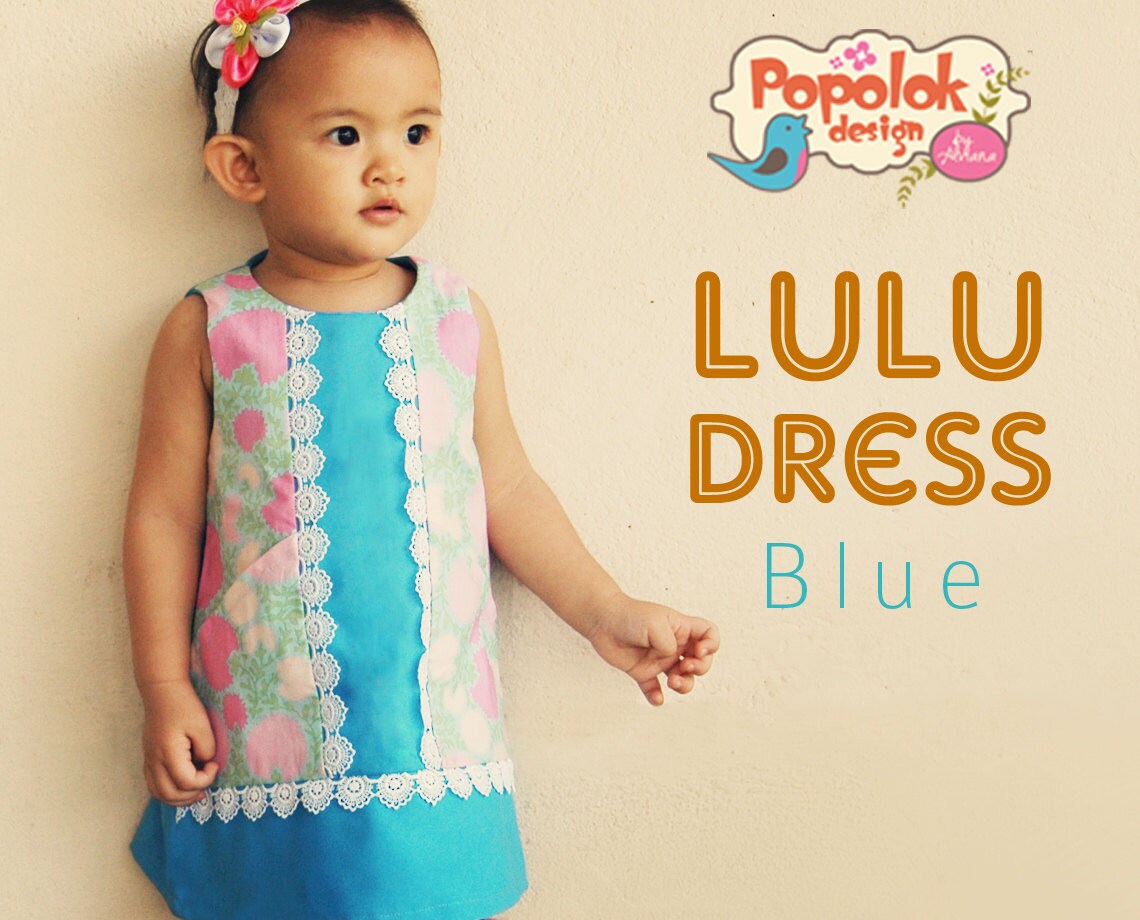 LULU Dress PDF Pattern & Tutorial 8 Sizes From Age 1 to 8 - Etsy