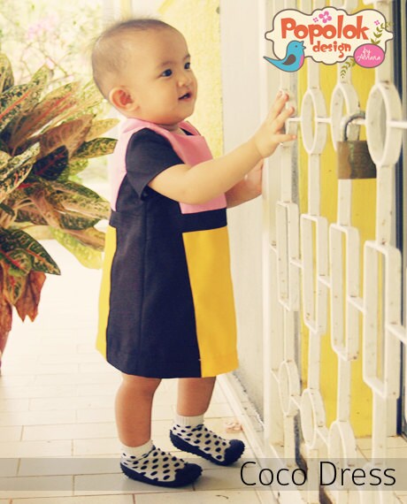 COCO Dress PDF Pattern & Tutorial Color Block Baby Dress 4 Sizes From ...
