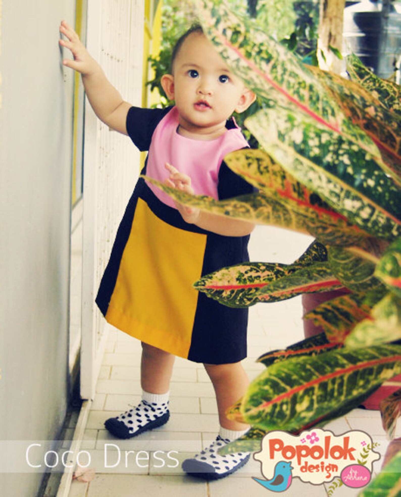 COCO Dress PDF Pattern & Tutorial - Color Block Baby Dress - 4 Sizes ...