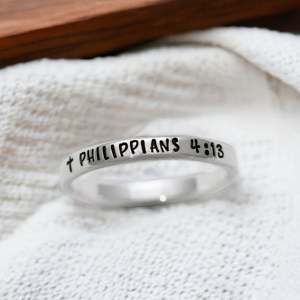 Bible Verse Ring - Etsy