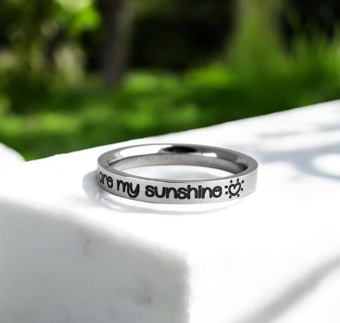 You Are My Sunshine Ring, Sunshine Jewelry Gift, Gift for Daughter ...