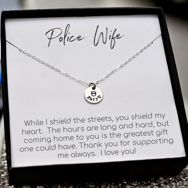 Police Wife Necklace - Etsy