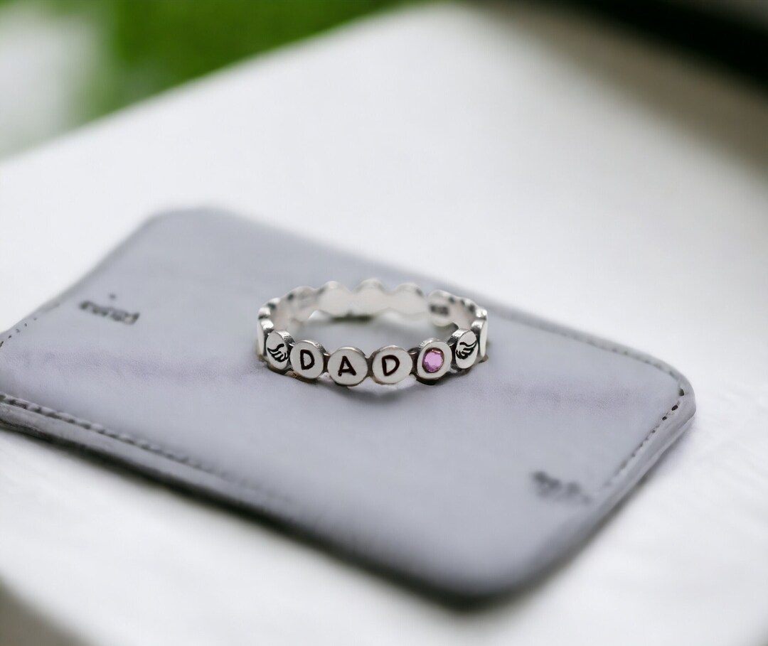 Personalized Name Birthstone Memorial Ring, Loss of Mom, Dad, Sis ...