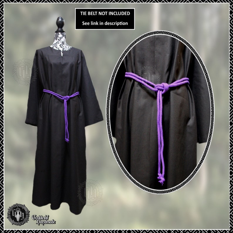 Plain cotton robe ritual robes alb shift druid wicca | Etsy