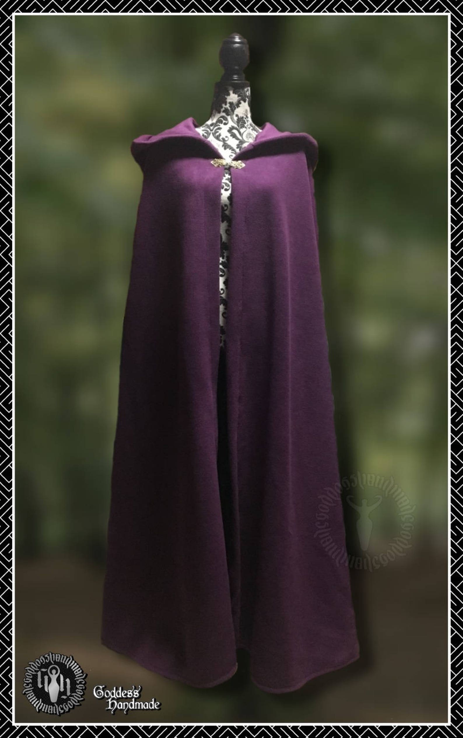 Ritual Cloak Cape Polar Fleece Witch Pagan Druid Wicca | Etsy UK