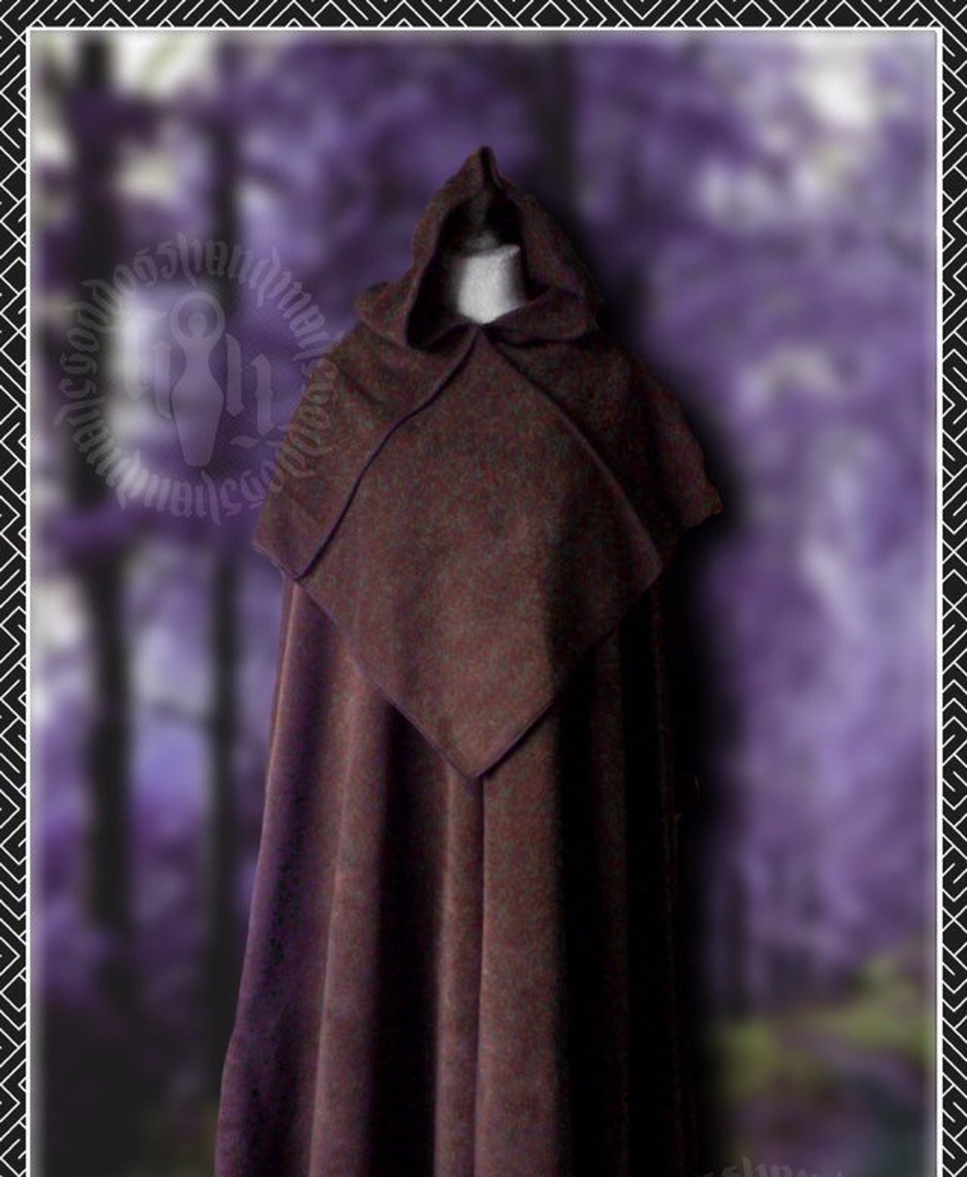 Monk Cloak With Separate Hood, Medieval, Monk, Ritual Robes ...