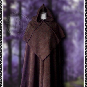 Monk Cloak With Separate Hood, Medieval, Monk, Ritual Robes ...