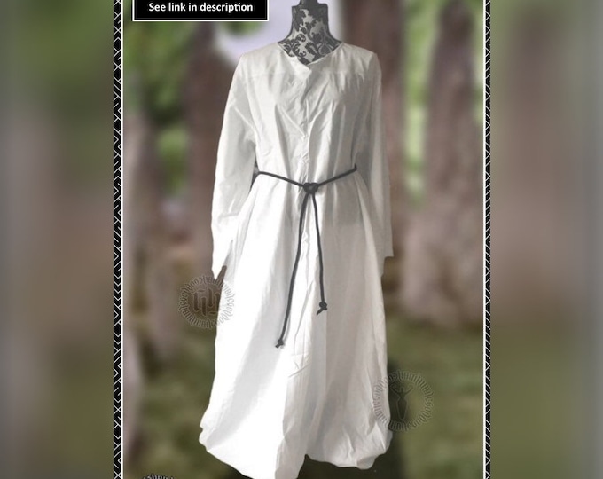 Plain Cotton Robe Ritual Robes Alb Shift Druid Wicca | Etsy UK