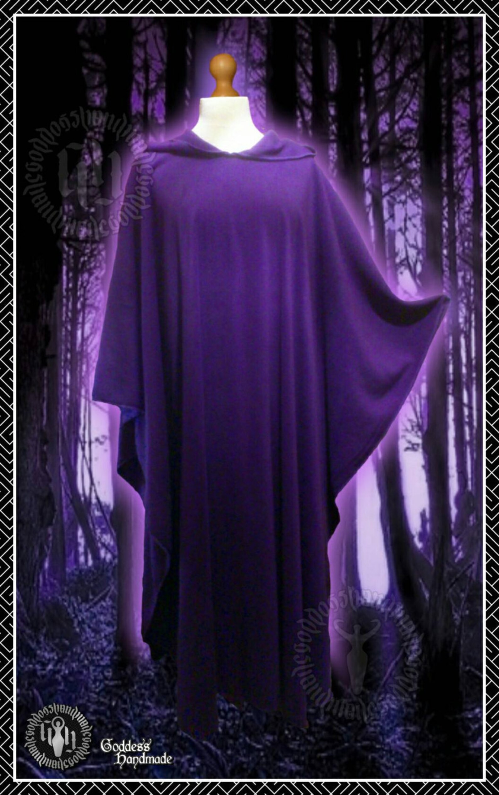 Long Poncho/robes/cloak in Polar Fleece Ritual Robes | Etsy