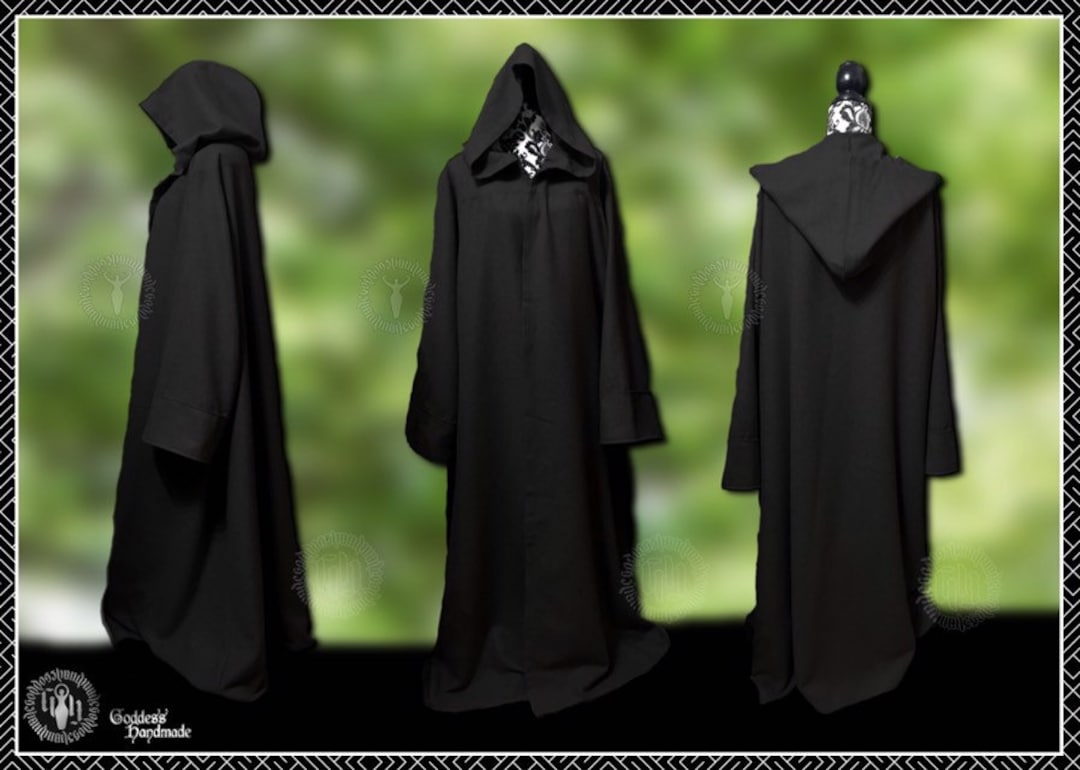 Wool Robes, Coat, Pagan Robes, Pagan Coat, Wizard, Sorcerer, Goth ...