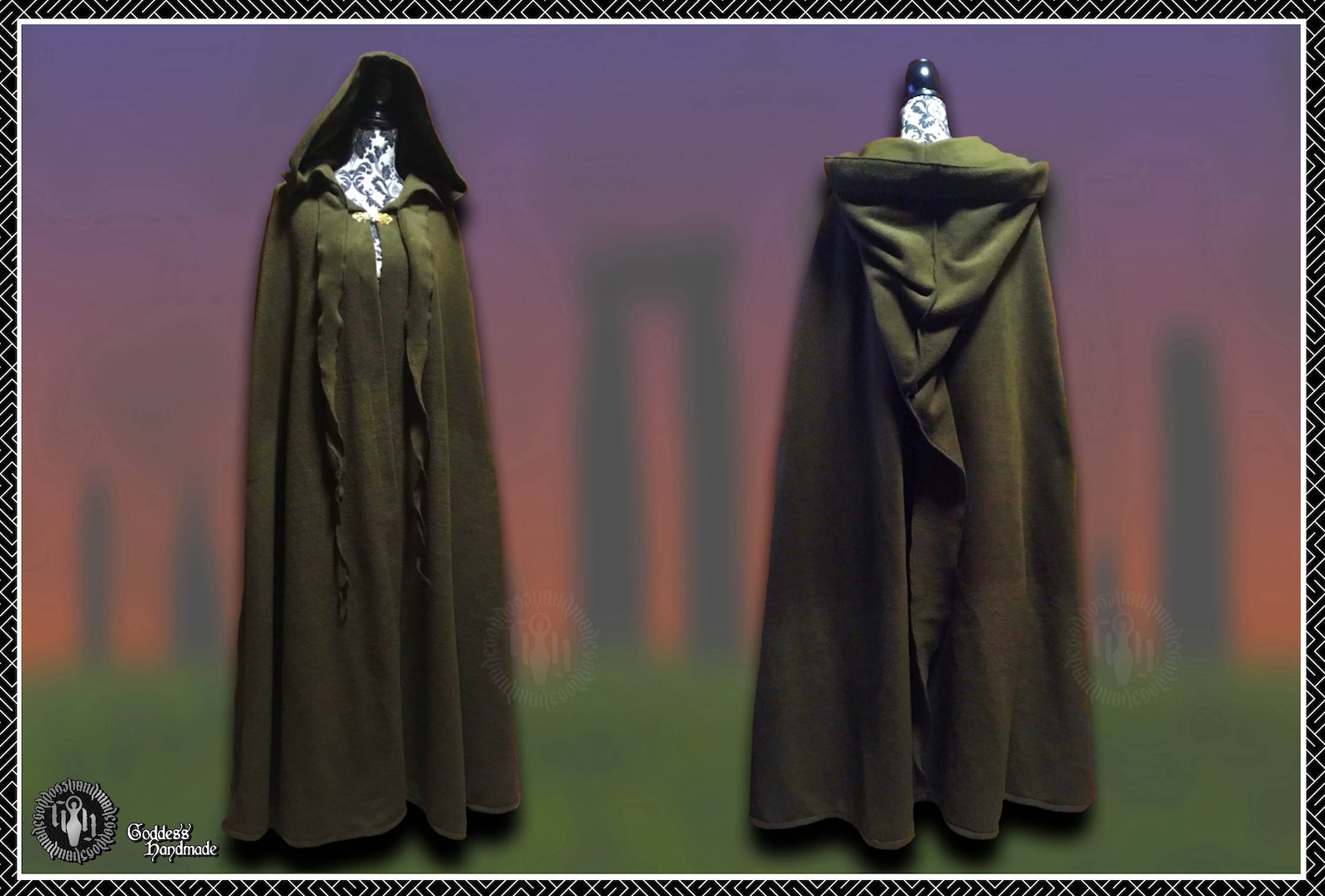 Polar Fleece Tendril Cloak Cape Ritual Wear Witch Druid - Etsy