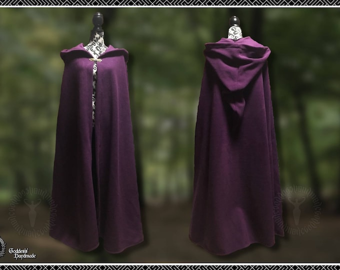 Ritual Cloak, Cape, Polar Fleece, Witch, Pagan, Druid, Wicca ...