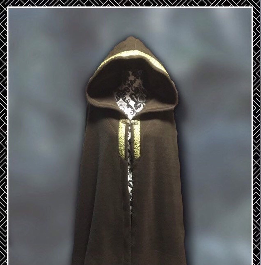 Full Length Cloak/cape, Warm Polar Fleece, Pagan, Druid, Ritual Magick ...