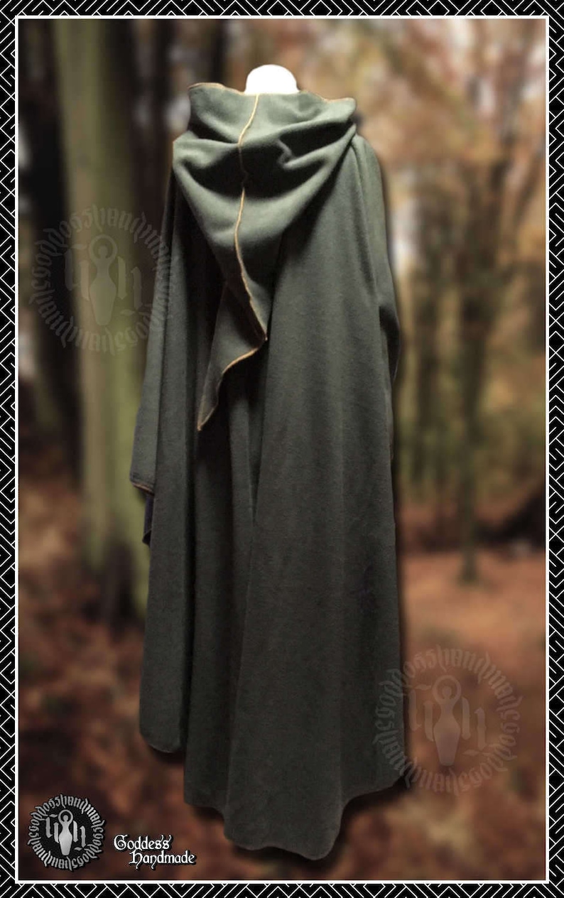 Long Poncho/robes/cloak in Polar Fleece Ritual Robes | Etsy
