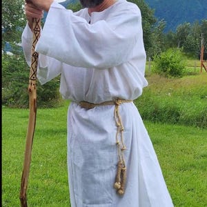 Linen Ritual Robes, Tau Robe, Natural Fabric , Linen Robe, Druid, Wicca ...