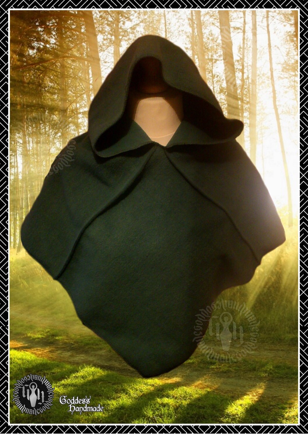 Medieval Hood, Polar Fleece, Pixie Point Hood, LARP, Renaissance, Pagan ...
