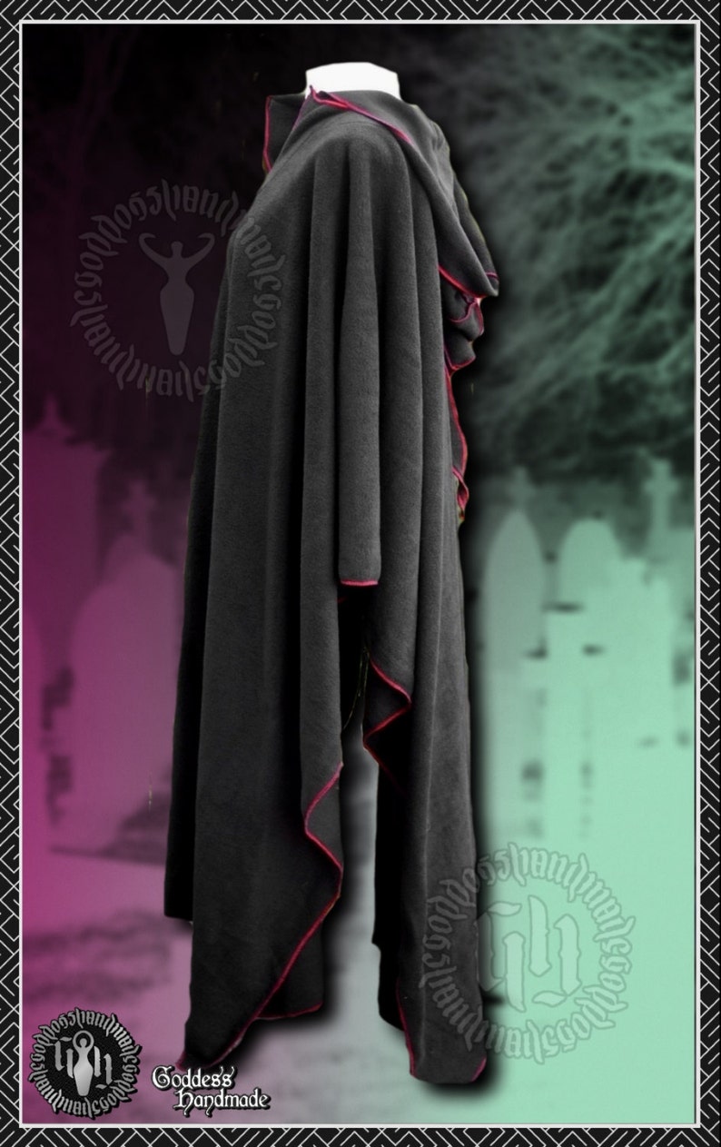 Long Poncho/robes/cloak in Polar Fleece Ritual Robes | Etsy