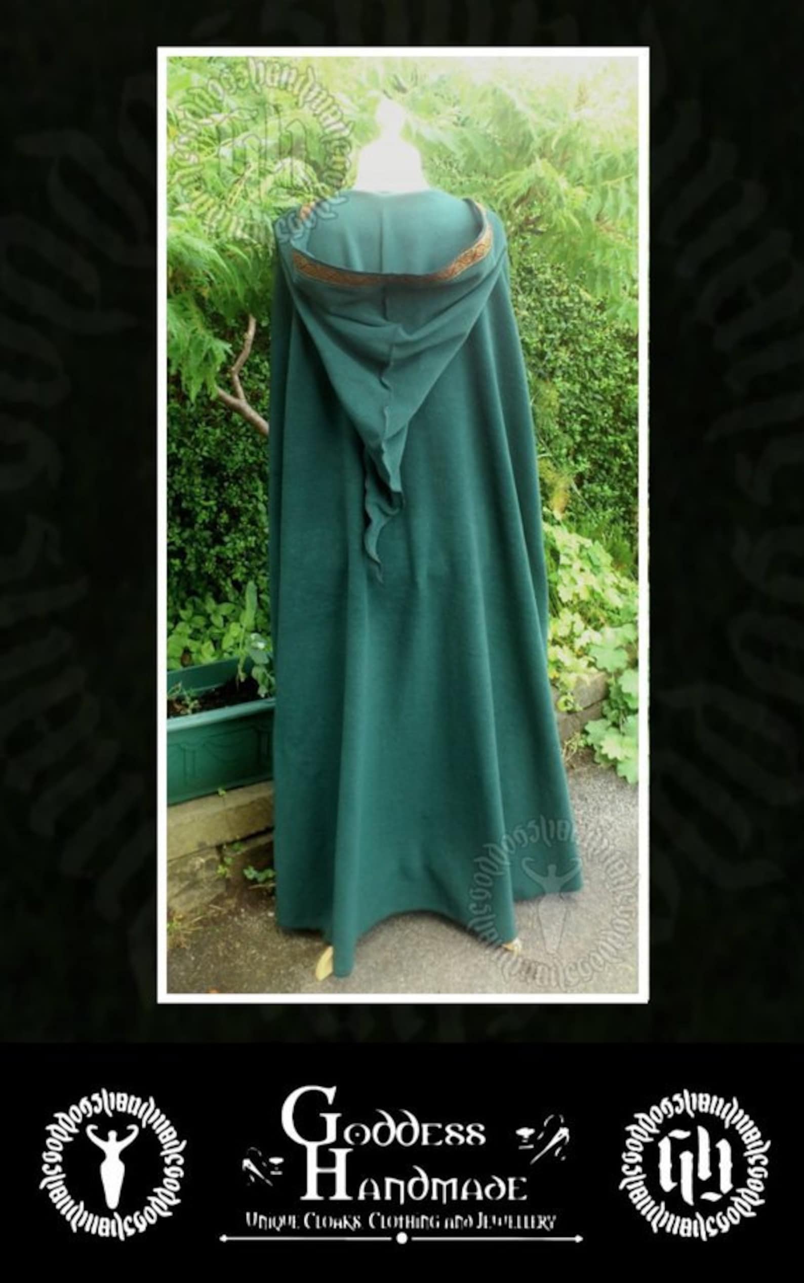 Full Length Cloak/cape Warm Polar Fleece Pagan Druid | Etsy UK