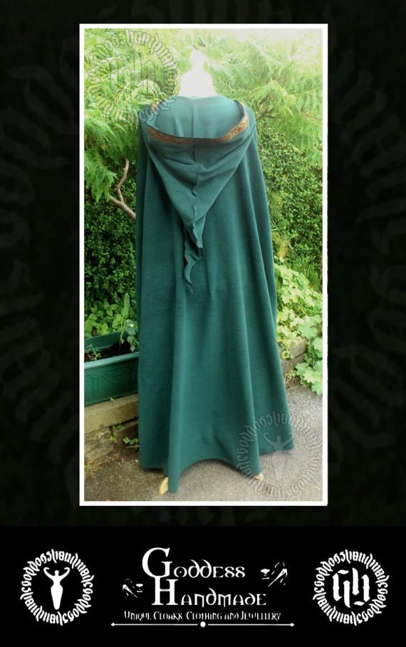 Full Length Cloak/cape Warm Polar Fleece Pagan Druid | Etsy UK