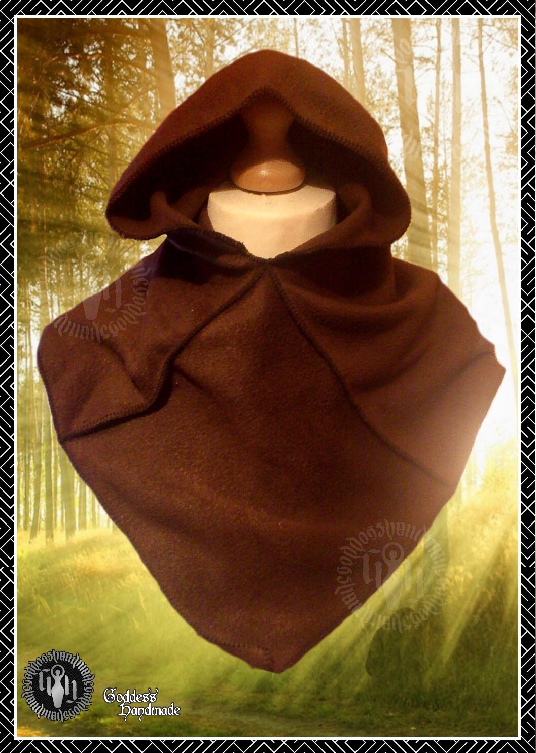 Medieval Hood Polar Fleece Pixie Point Hood LARP | Etsy