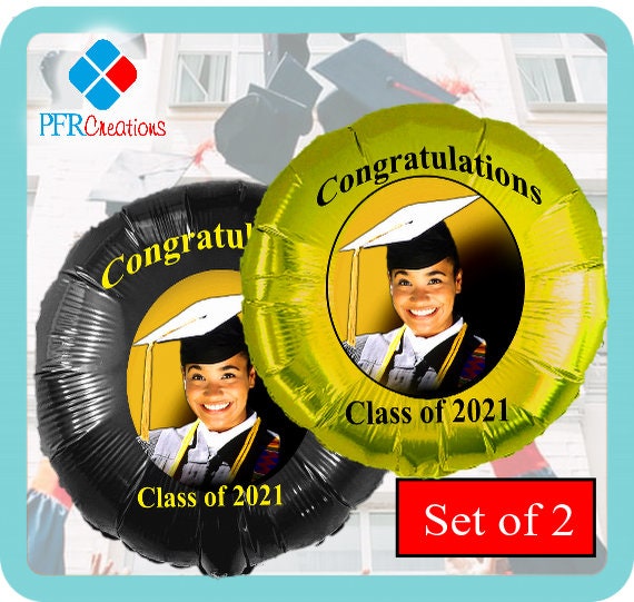Two Personalized Graduation Balloons - Etsy