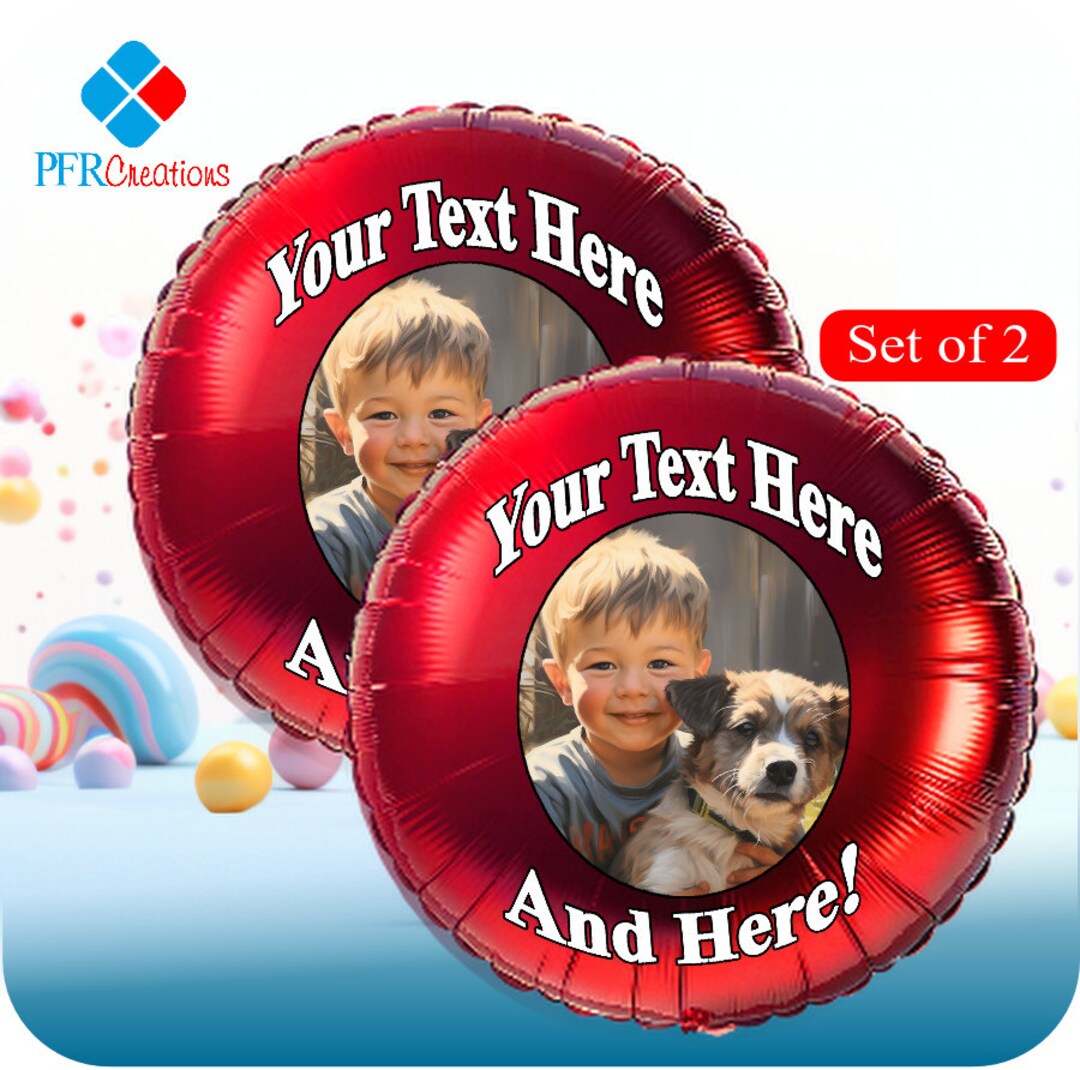 Personalized Round Photo Balloon – 18in Foil Helium Quality for ...