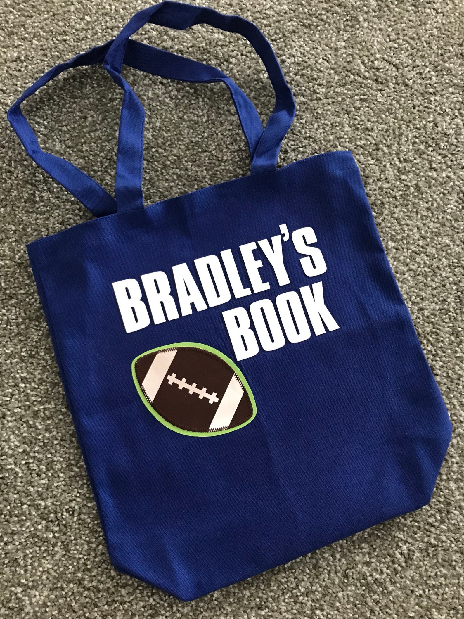 Kids book bag children's book bag library book tote | Etsy