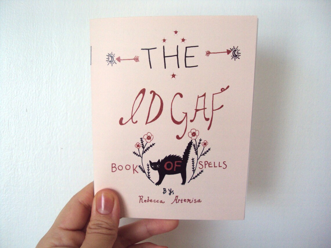 The Idgaf Book of Spells Witchcraft Witch Halloween Zine | Etsy
