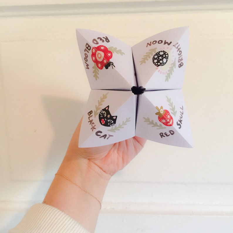 Good Spell Fortune Teller Fold Out Zine Cootie Catcher Bruja Witch - Etsy