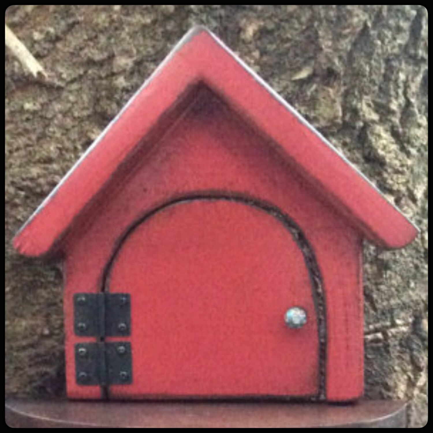 Red Gnome Door Hobbit Door Fairy Door Troll Door Handmade | Etsy