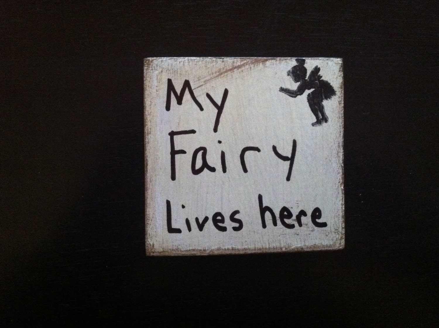 Signs for Your Fairy Garden Custom Made Distressed White | Etsy