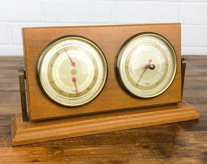 Vintage Taylor Tabletop Weather Station With Stormoguide Temperature ...