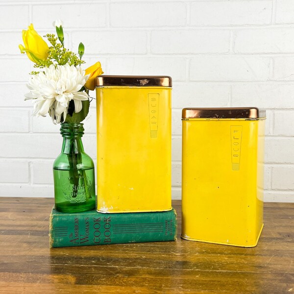 Yellow Canister Set - Etsy