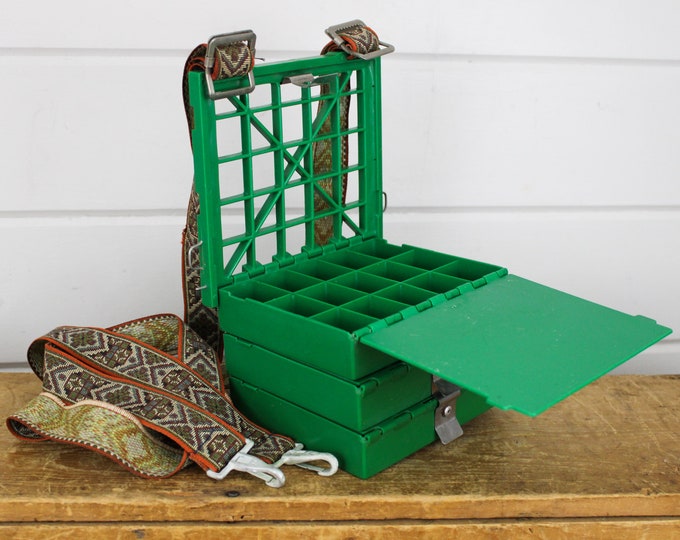 Vintage Downs Fly Box With Vintage Straps and 3 Trays Chest Fly Box ...