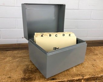 Gray Metal Box - Etsy