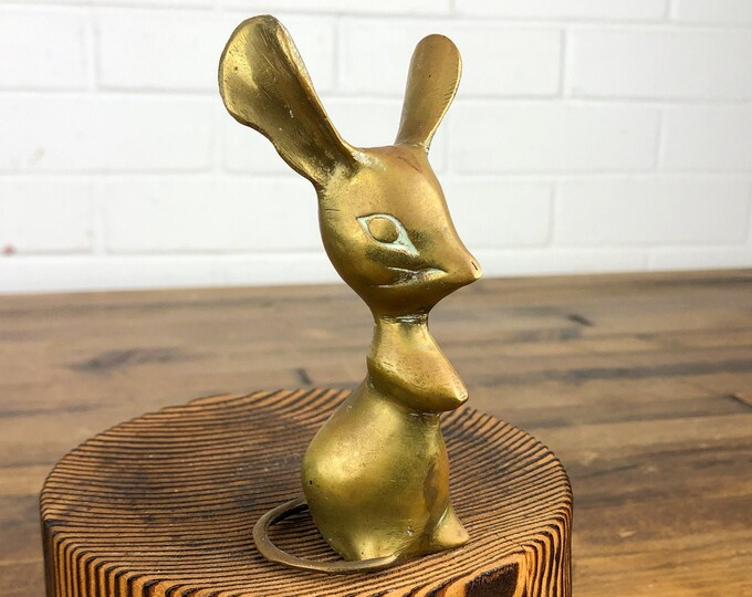 Brass Mouse Figurine Real Vintage - Etsy